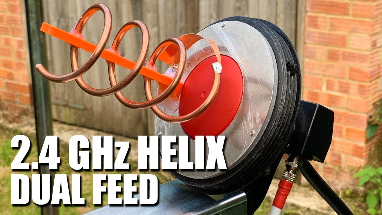 2.4 GHz Dual Feed Helix Antenna For QO100 – Nerfd.net – RF News & Info