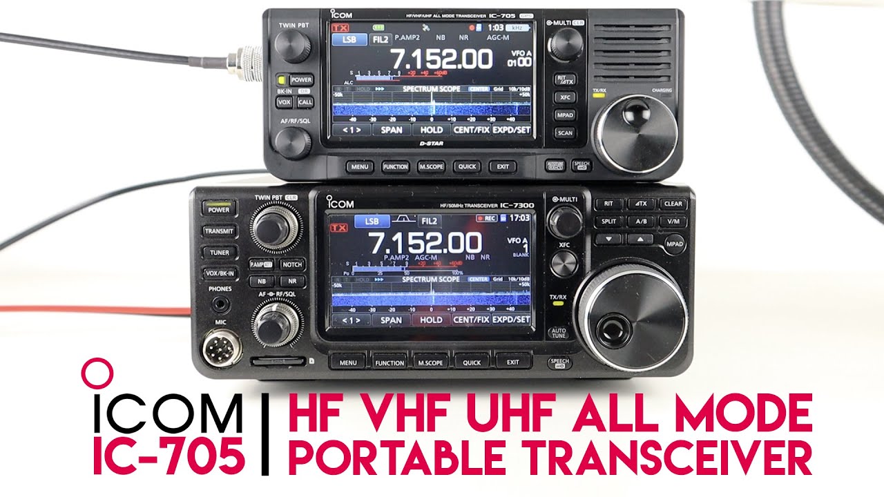 Comparing The ICOM IC-705 HF QRP & ICOM IC-7300 Transceivers – Nerfd ...