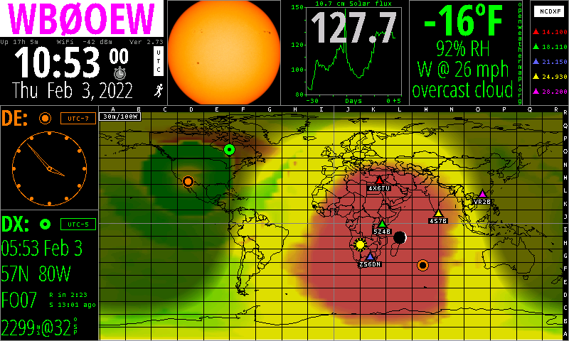 Ham Clock – Nerfd.net – RF News & Info